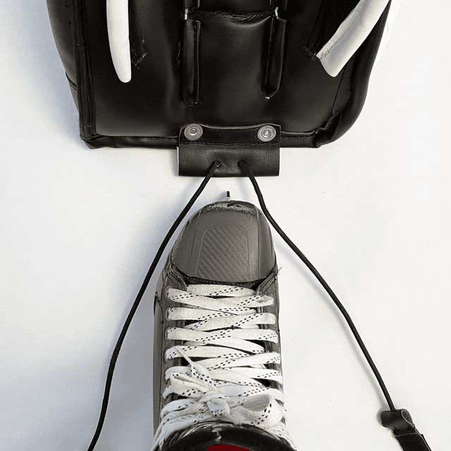 How to wear bungee toe ties - Brown Hockey