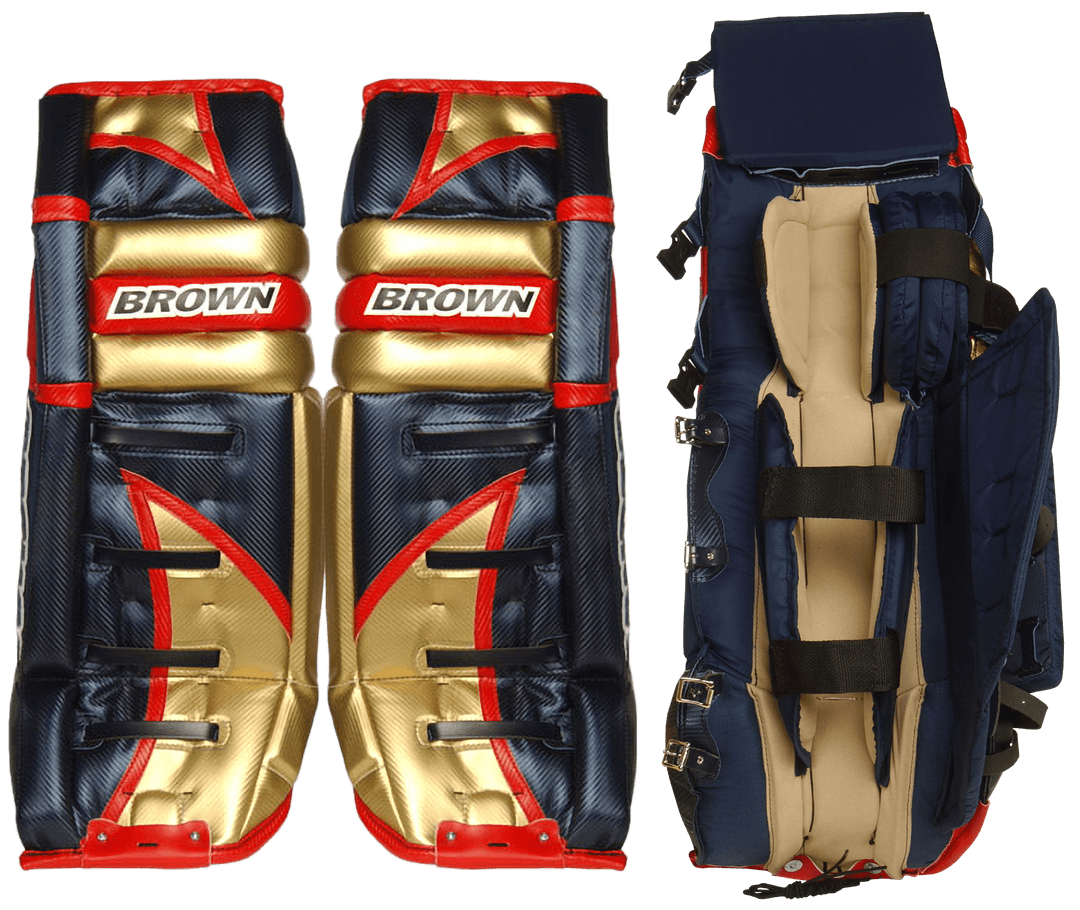 2100 Leg Pads - Brown Hockey
