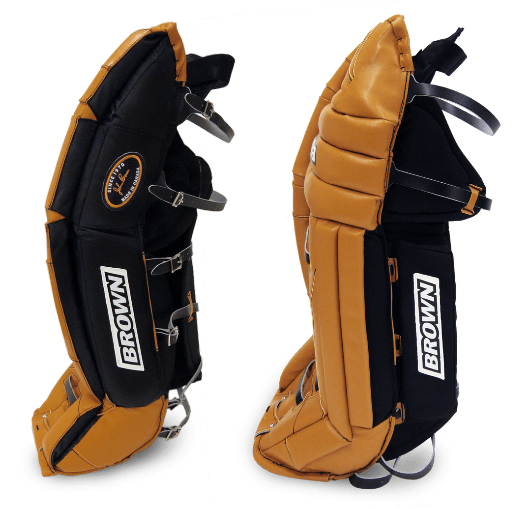 287 Leg Pads - Brown Hockey