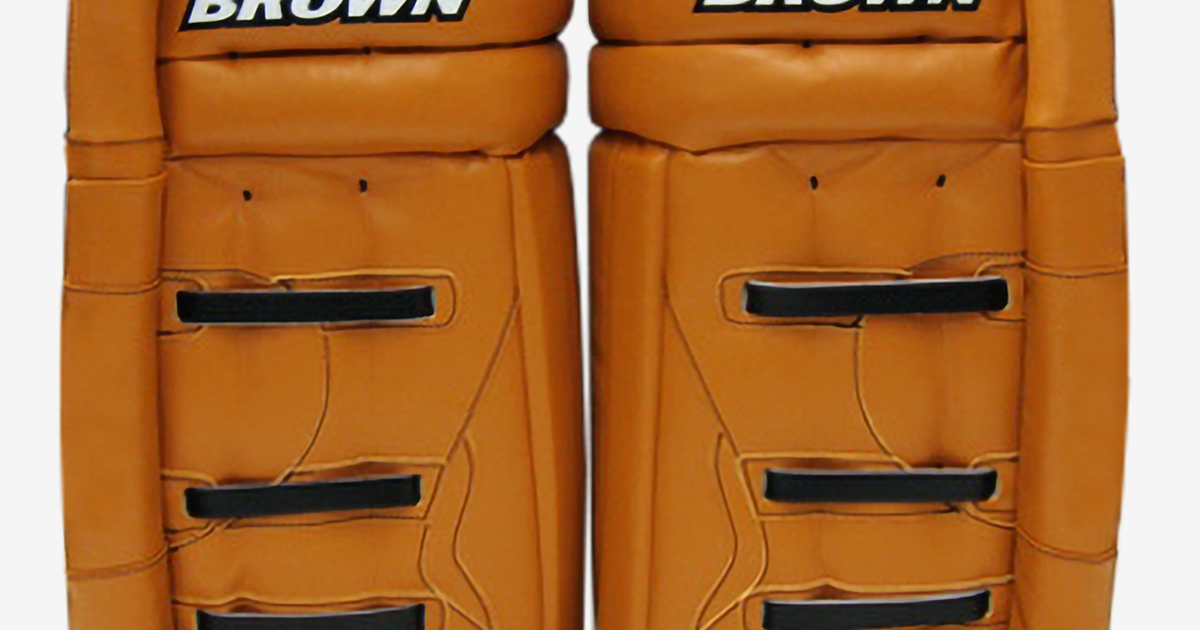 287 Leg Pads - Brown Hockey